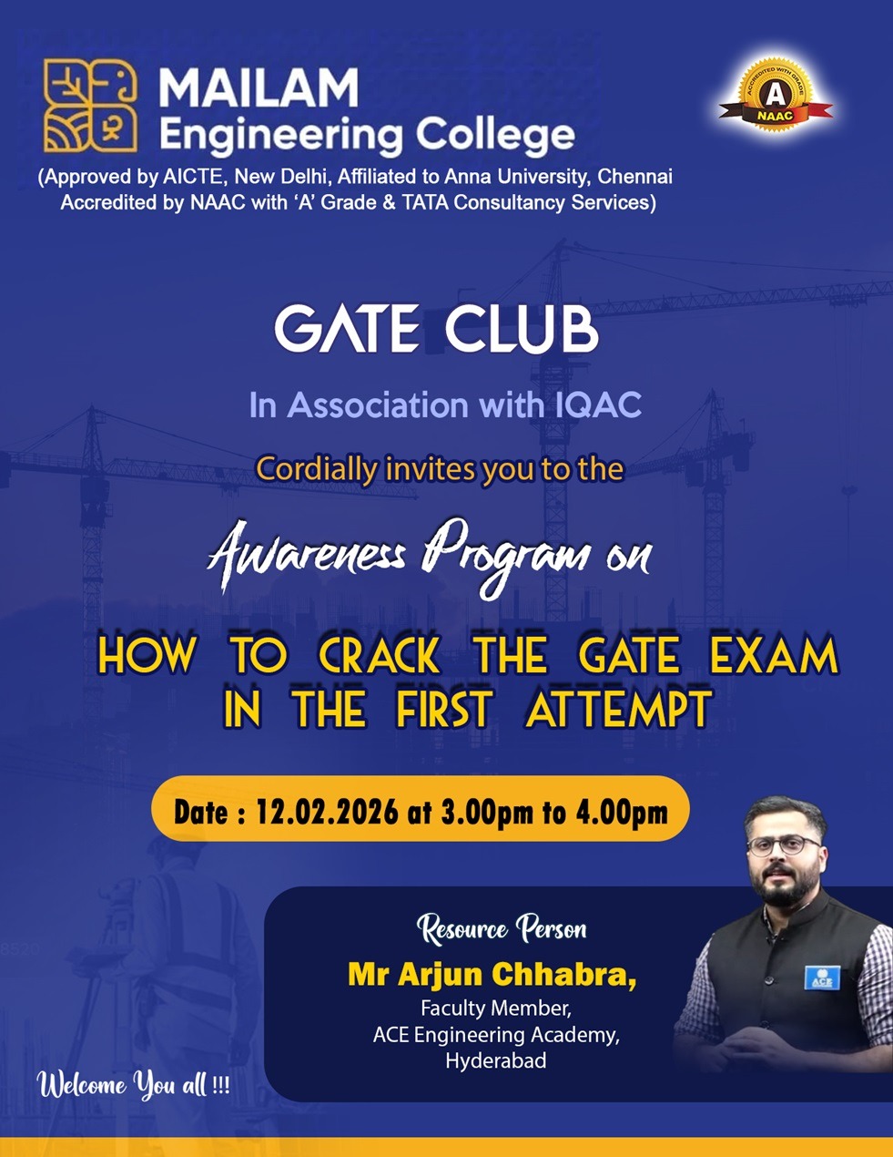 Awareness Program on “How to Crack the GATE Exam in the First Attempt ...